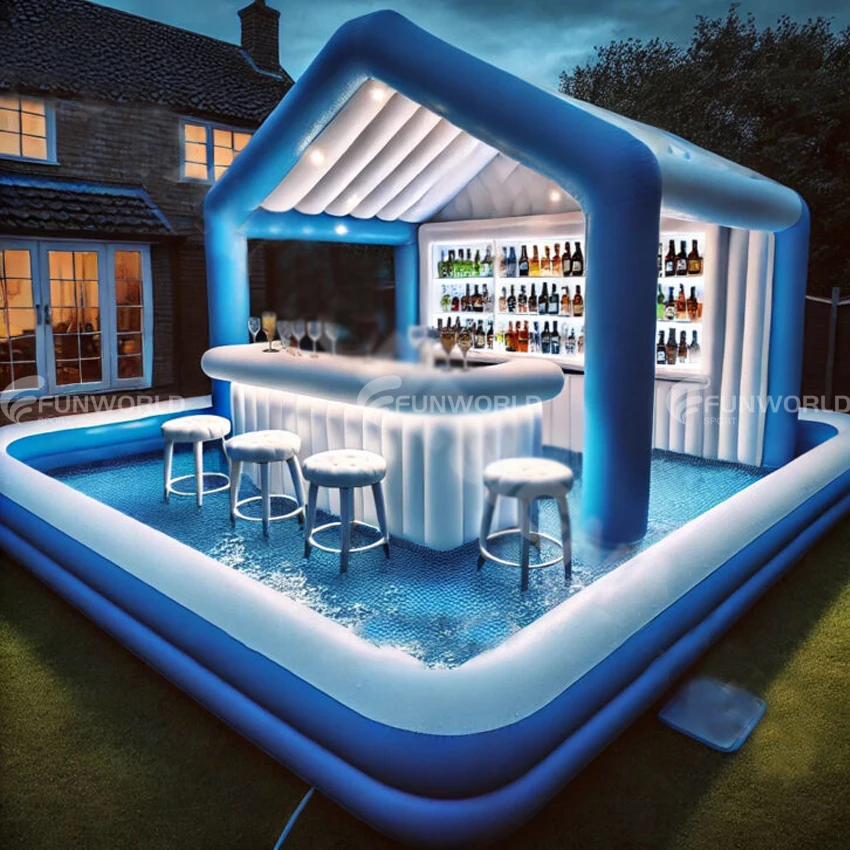 Customized Inflatable Pool Bar Inflatable Outdoor Pub Tent Inflatable ...