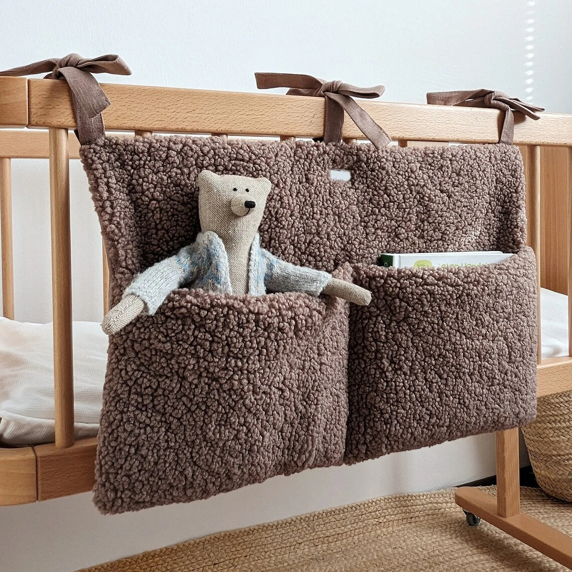 Custom Crib Hanging Nursery Nappy Pocket Soft Mommy Bag