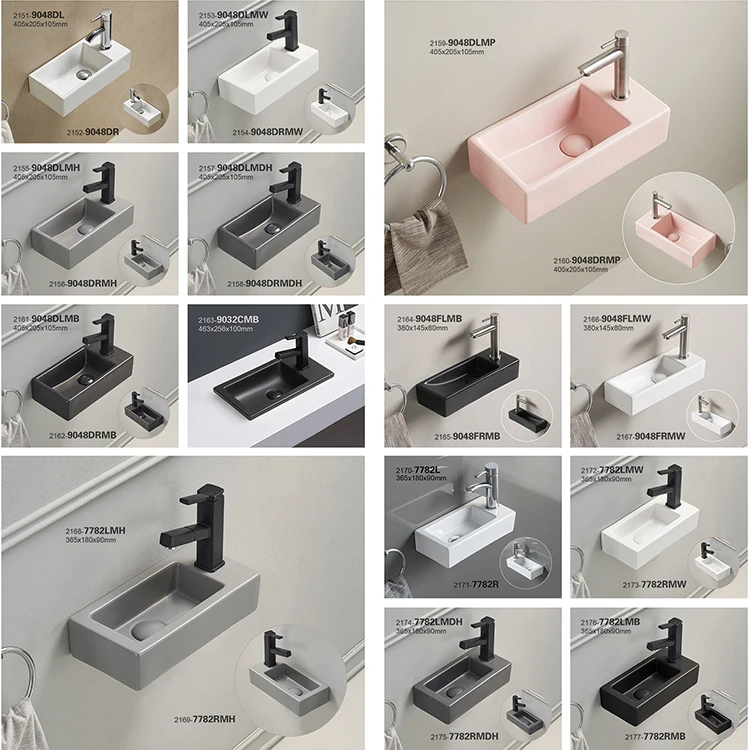 European Small White Sink - Perfect for Modern Bathrooms