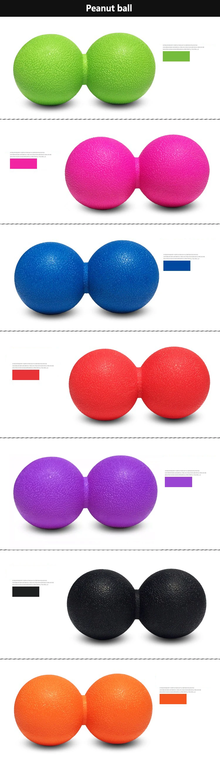 THYFIT Therapy Lacrosse Balls TPE Relax Fascia Release Foot Leg ...