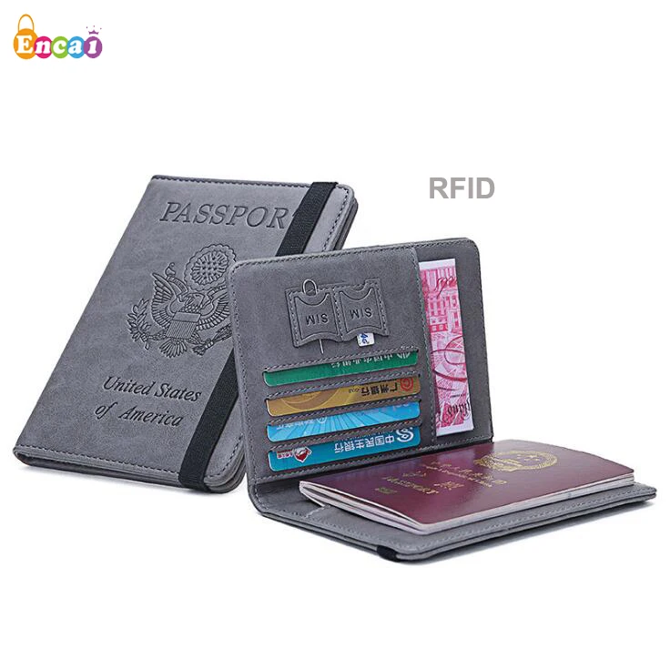 Passport and Vaccine Card Holder Combo Cover Case with CDC Vaccination ...