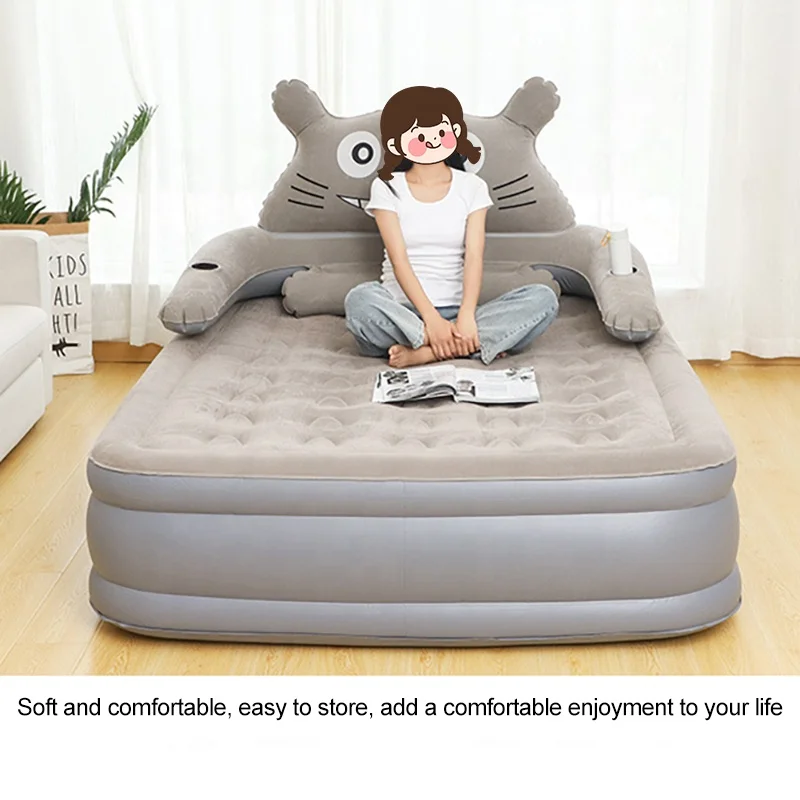 Cartoon Style 220cm Camping Self-inflating Inflatable Bed Air Mattress ...