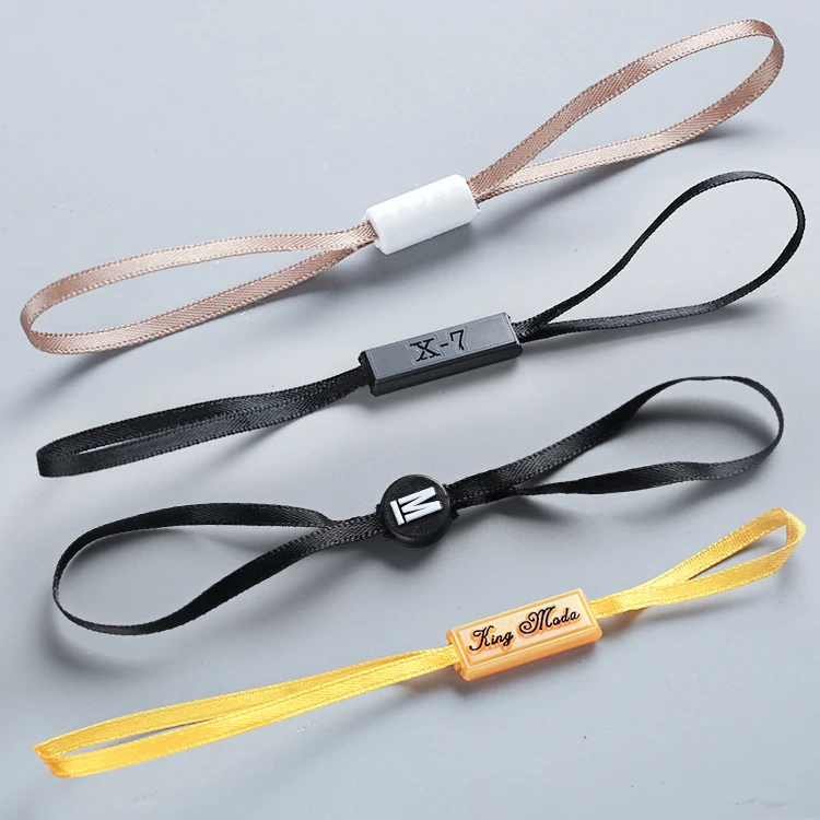 Custom Embossed Logo Garment Plastic Rope Seal Hang Tag