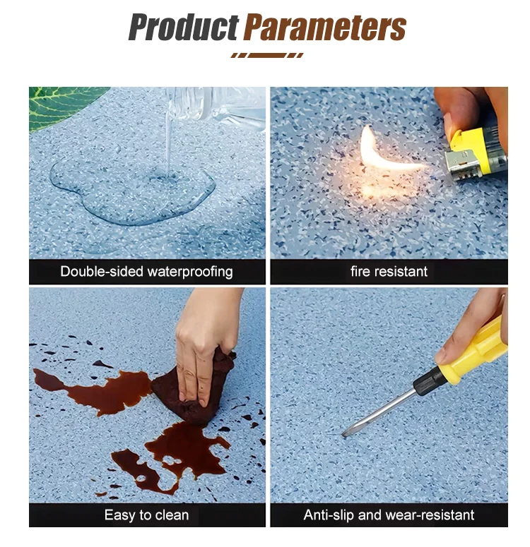 Fireproof Operating Rooms 2mm Thickness Homogeneous Vinyl Roll Pvc ...