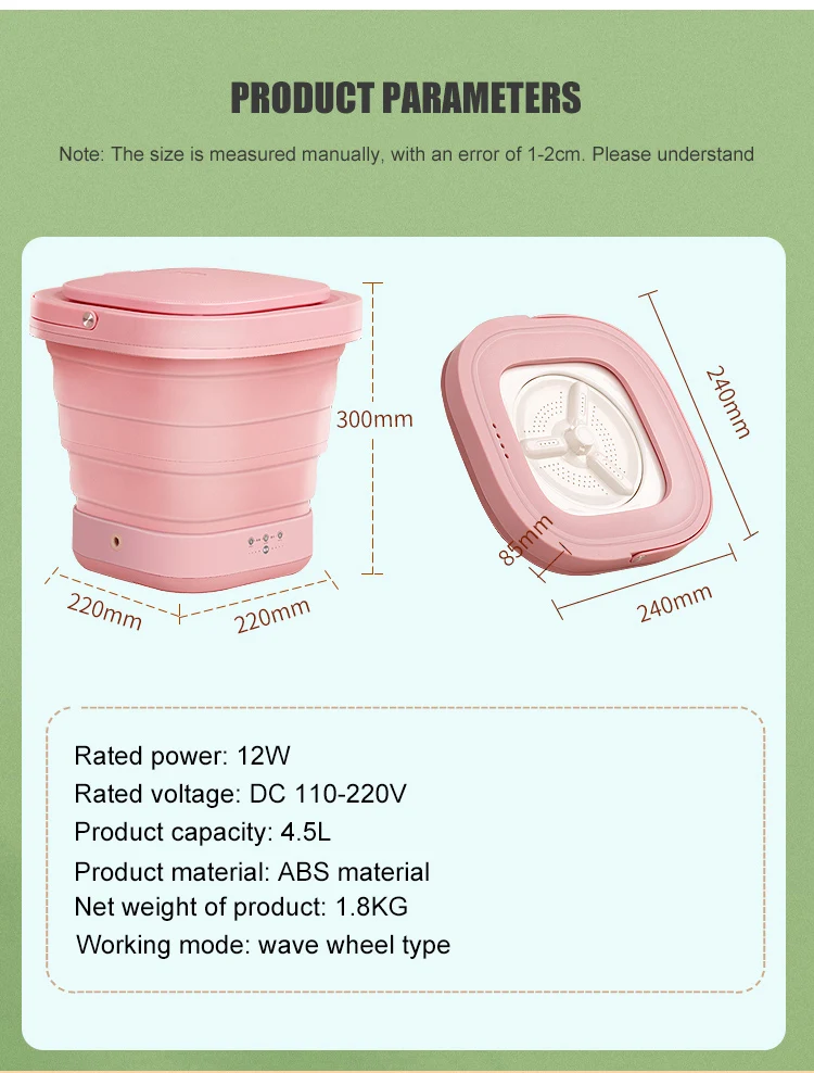Factory Wholesale New Model Portable Foldable Mini Washing Machines ...