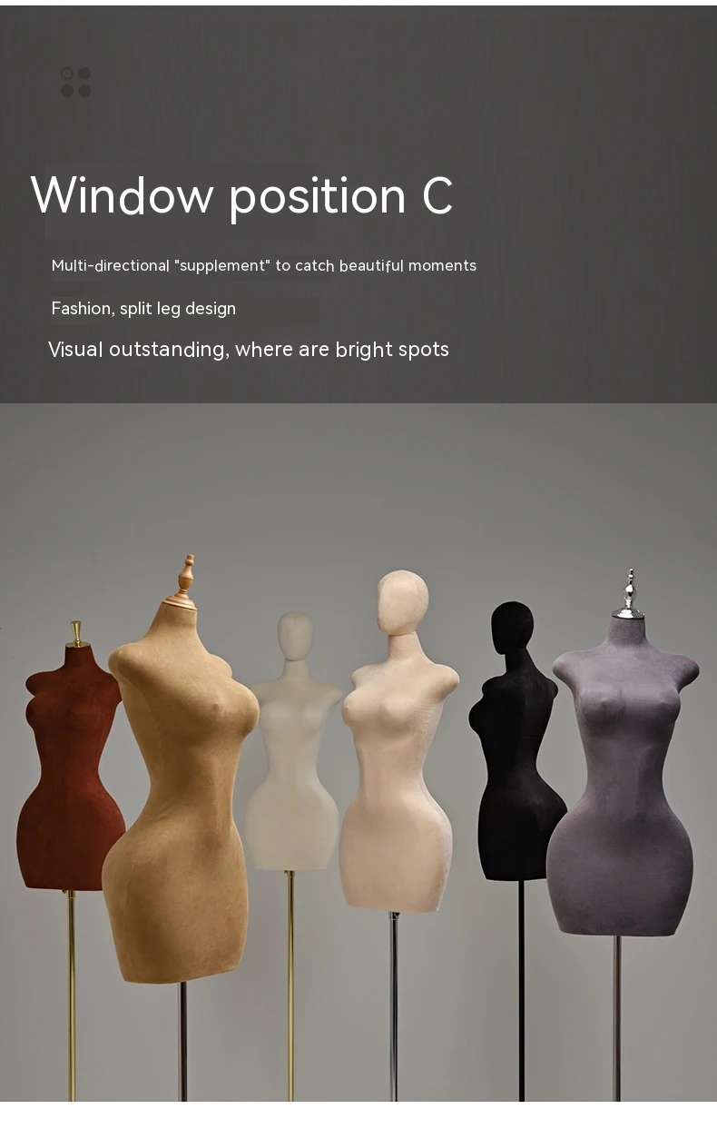 BBL Mannequin Women Dress Form PU Plus Size Mannequin