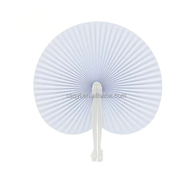 Eco-friendly Paper Portable Fan - Customizable Promotional Gift