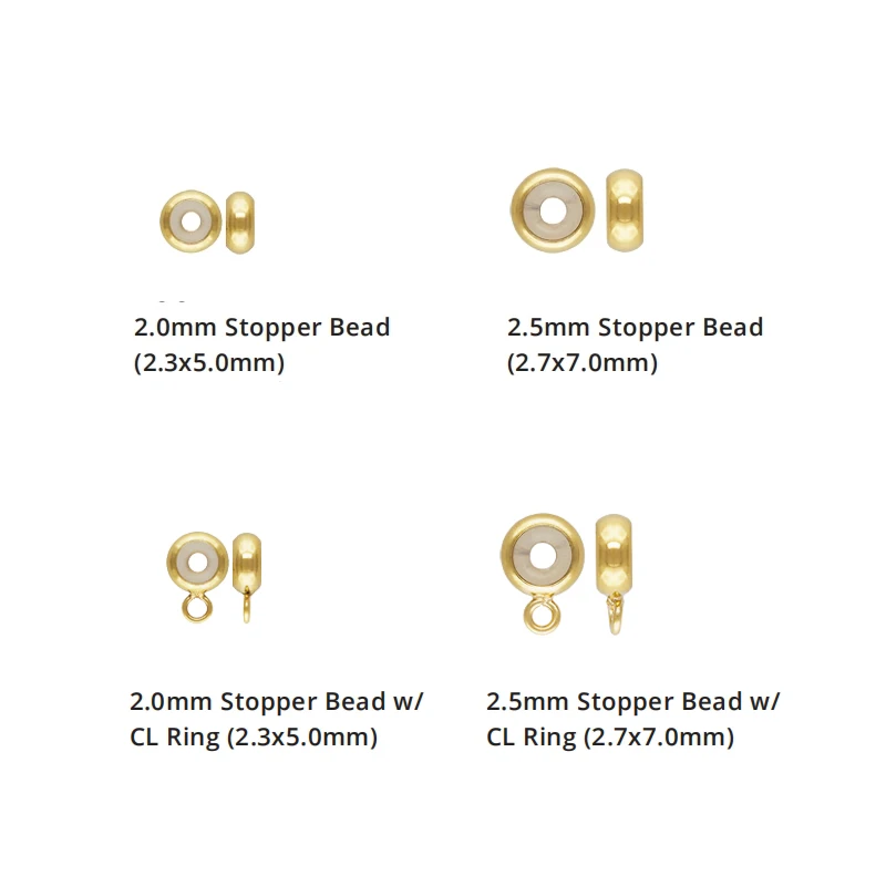 Gold Filled Stopper Beads - Wholesale for Jewelry Making