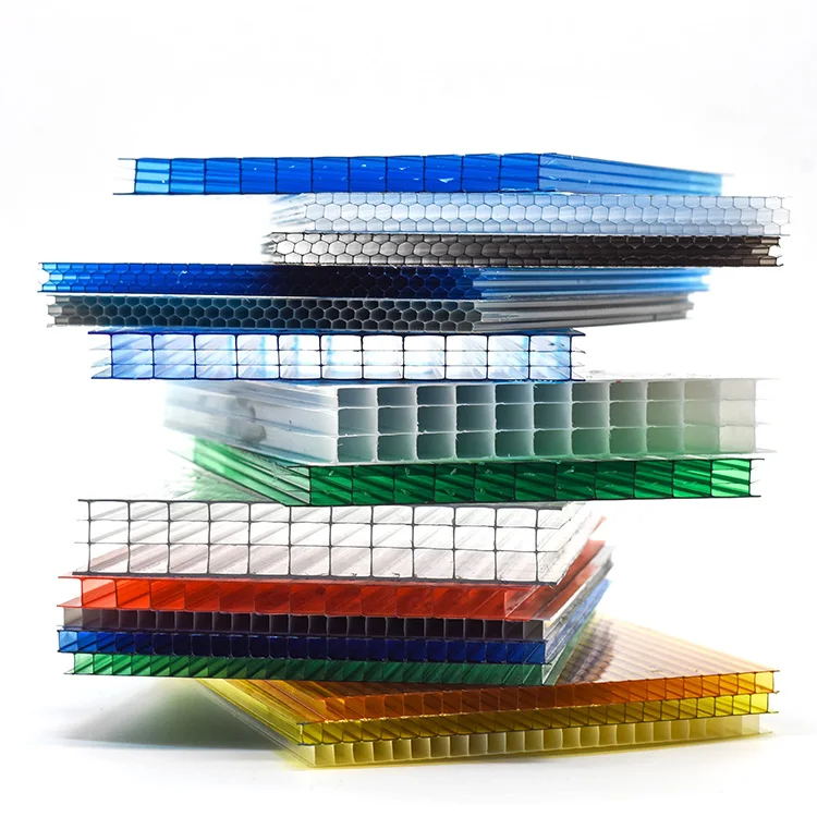 6mm 8mm 10mm Uv Extruded Clear Cellular Hollow Panel Polycarbonate ...