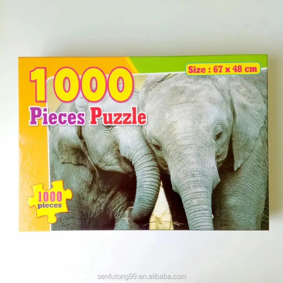 Cardboard Jigsaw Puzzle With Color Box - Buy Jigsaw Puzzles For Kids ...
