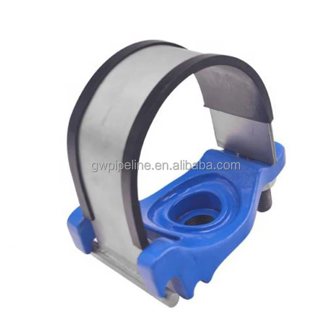 Ductile Iron Tapping Saddle with Stainless Steel Band Strapped for DI ...