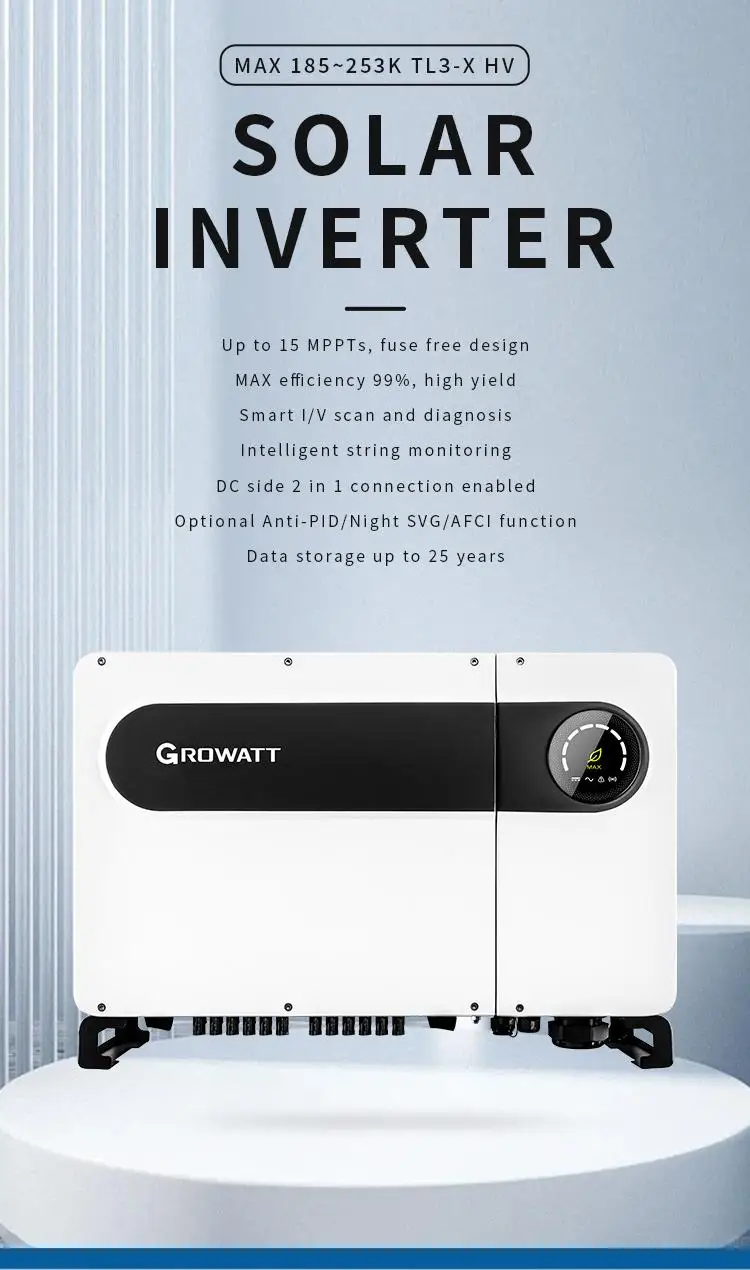 Growatt MAX 250KTL3-X HV 250kw to 350kw Three Phase on Grid Inverter ...