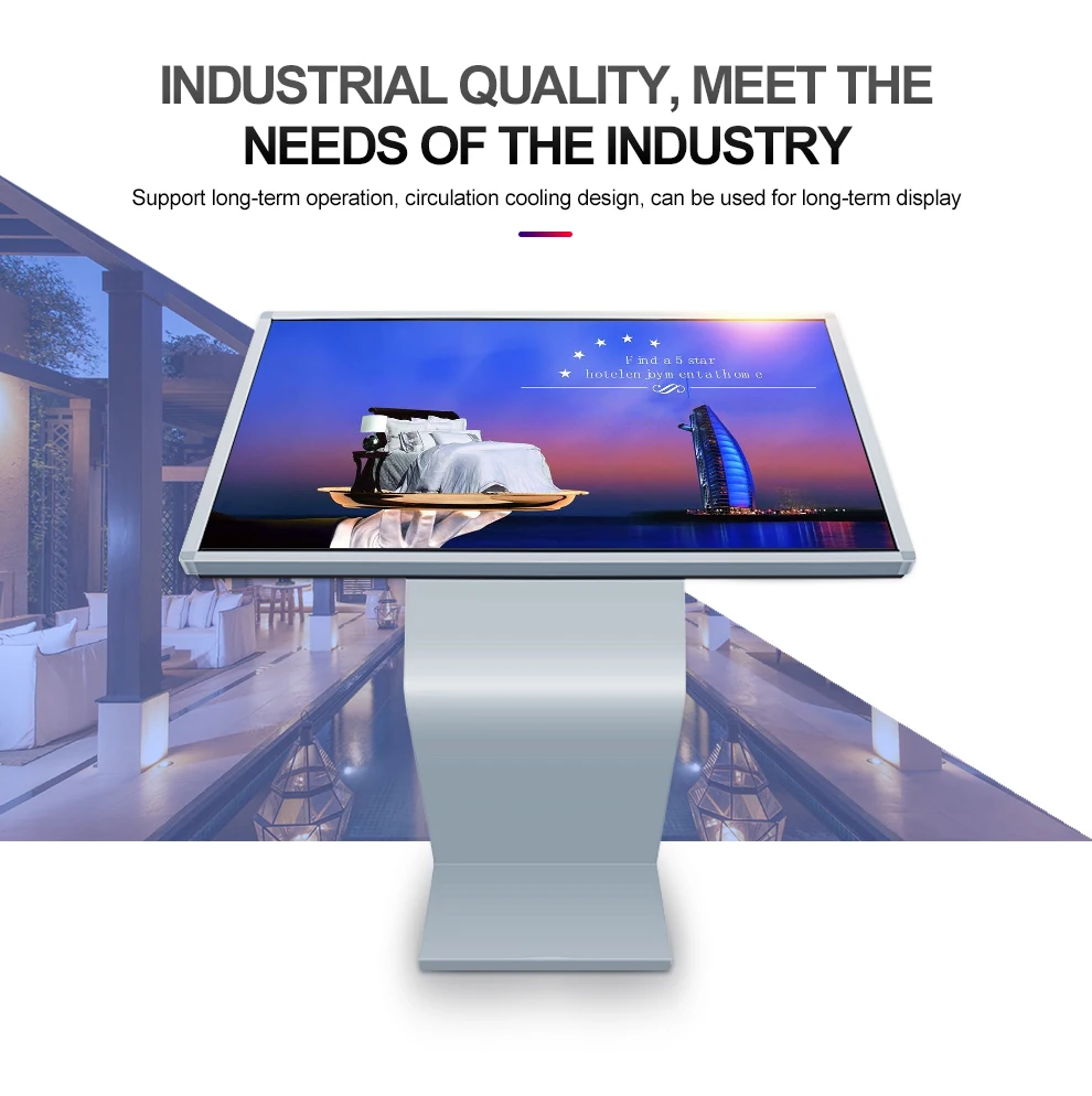 21.5 - 65 Inch Lcd Mall Advertising Lobby Multi Touch Screen Kiosk With ...