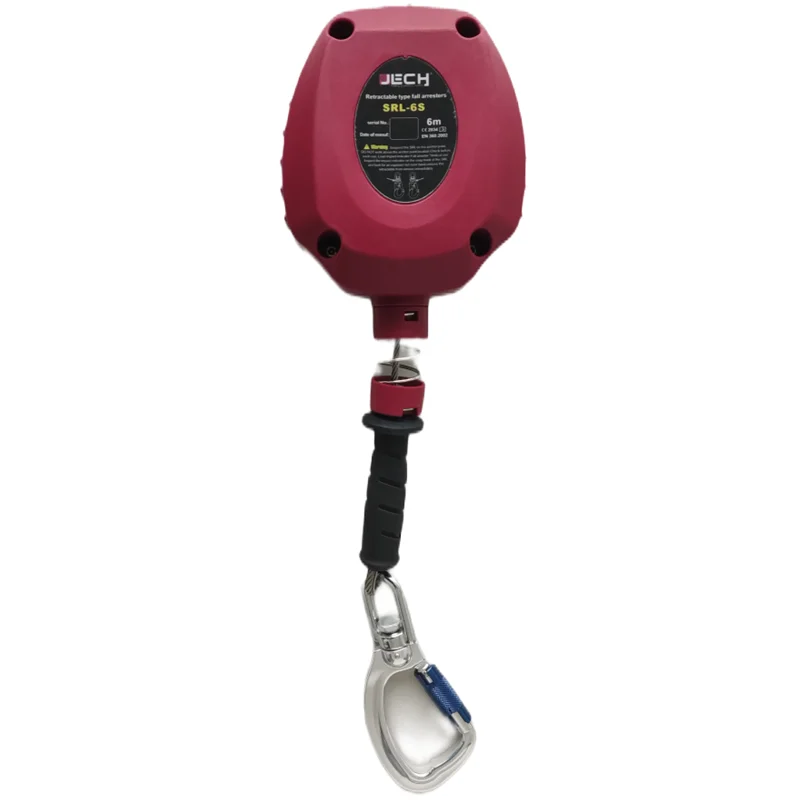 CE Retractable Cable Type Fall Arrester 6M Self-Retracting Lifeline