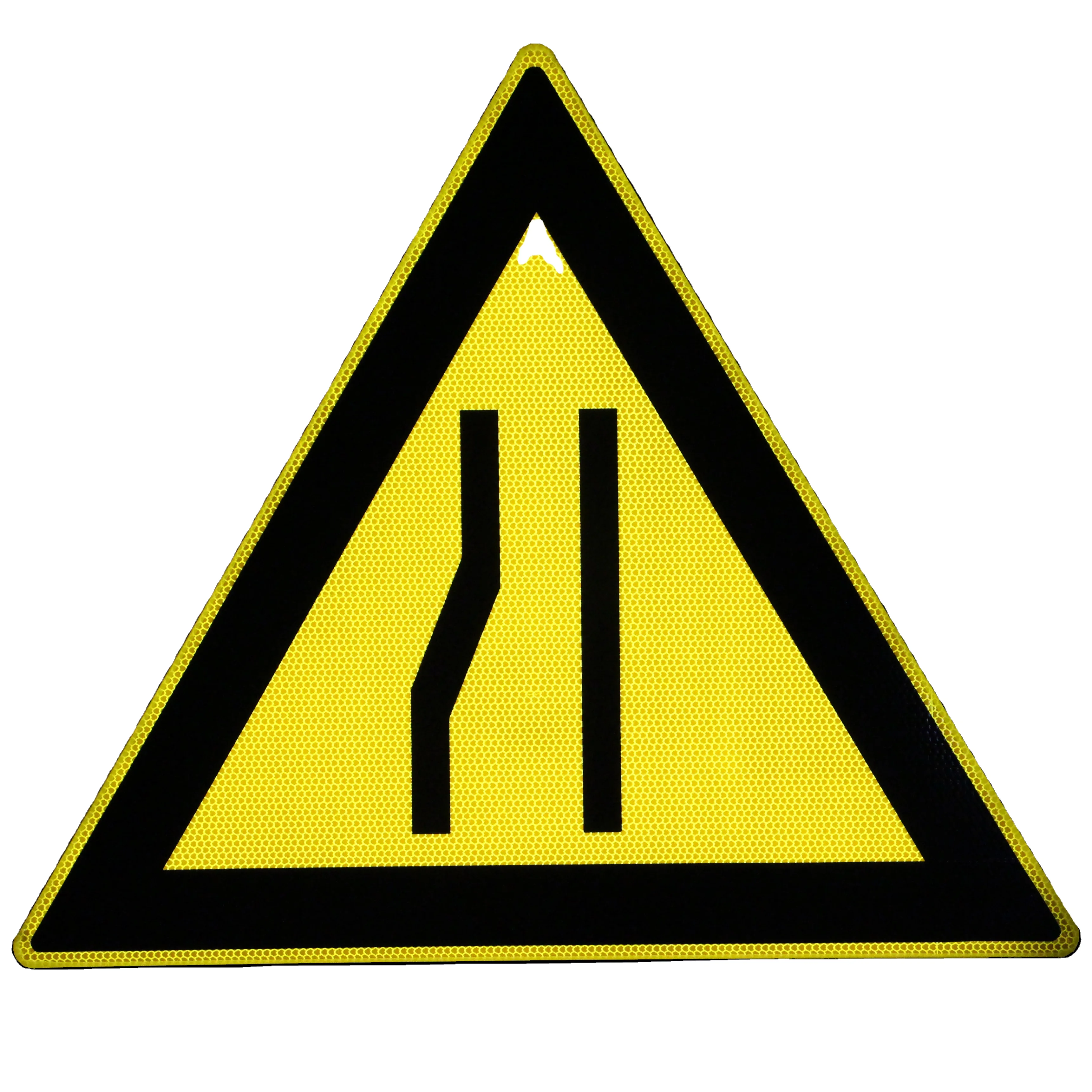 Aluminium traffic warning sign solar led light aluminium construction ...