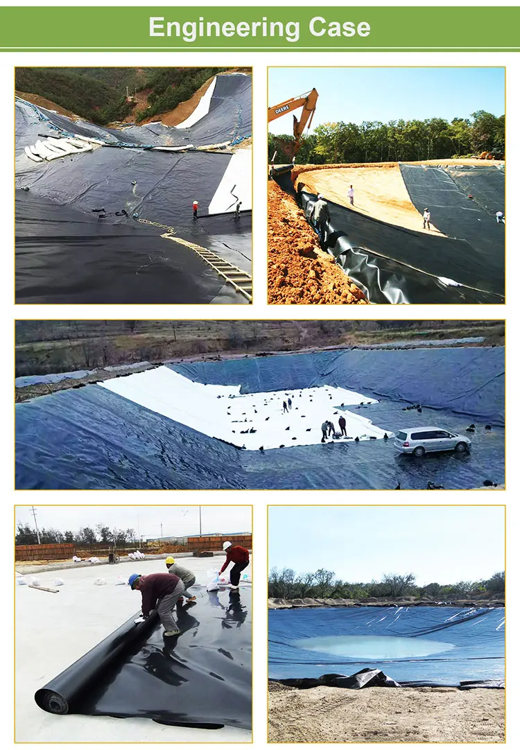 Maroc 0.75 Mm 1mm 1.5mm 2mm 10mm Fish Tank Pond Liner Drainage Textured Epdm Hdpe Geomembranes ...