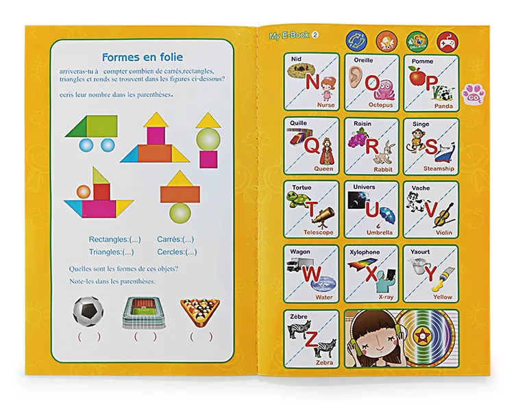 French And English Finger Reading Children's Voice Book Intelligent ...