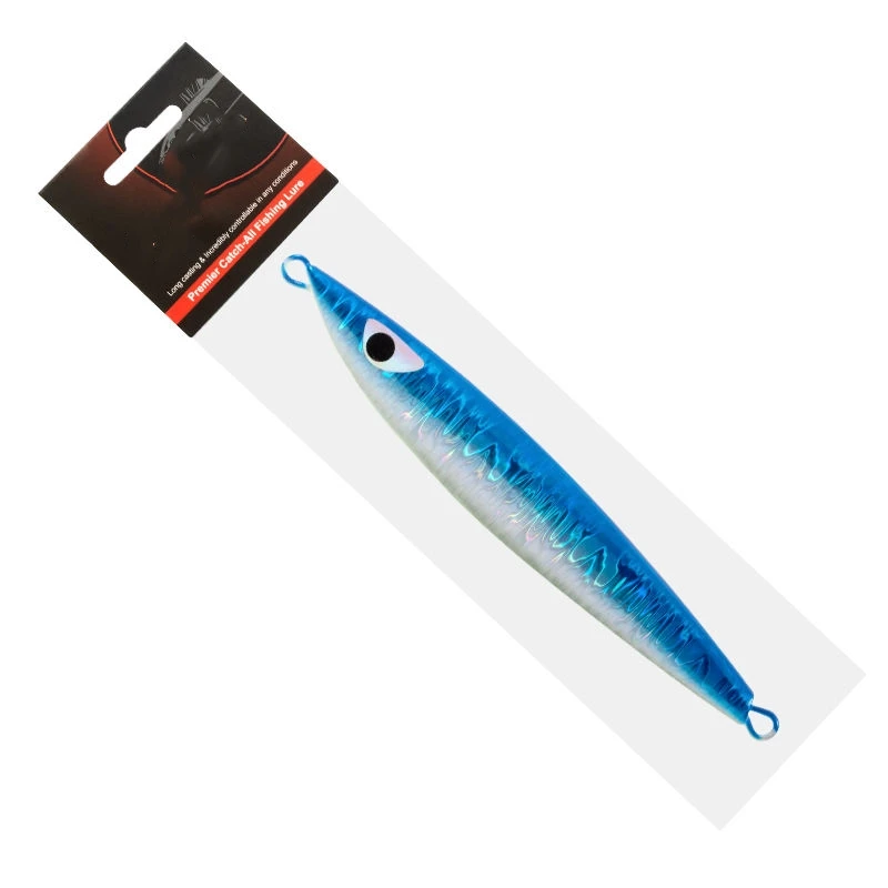 New 60g 80g 120g 180g Metal Jig Uv Luminous Lure Slow Pitch Jigs Fishing Lure Saltwater Vertical ...