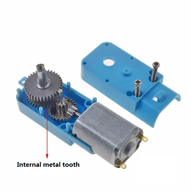 Dc Reduction Motor High Speed Carbon Brush Motor Metal Gear Single Axis ...