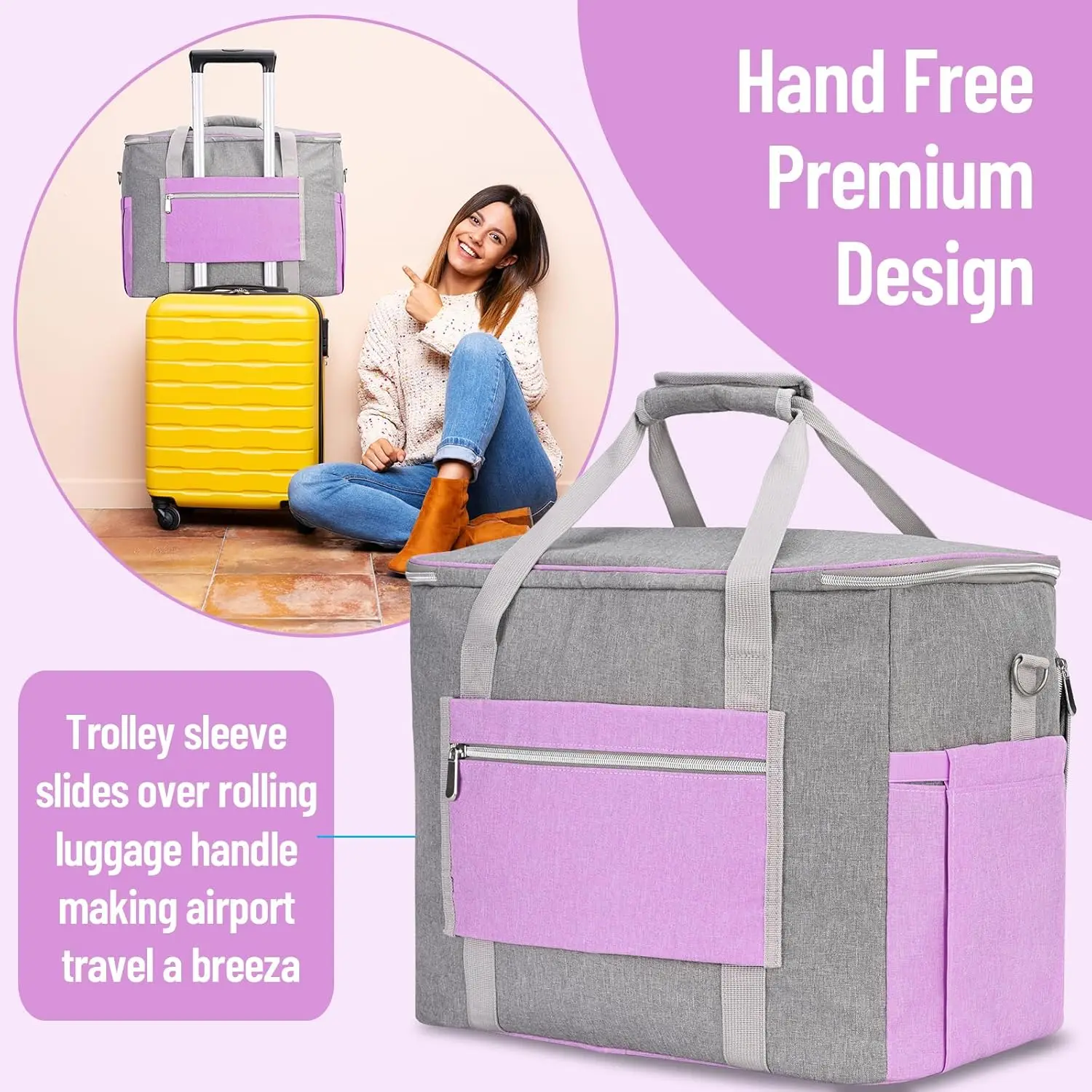 Free sample Removable Trolley Rolling Sewing Machine Tote with Bottom ...