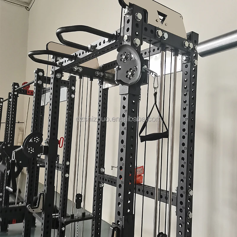 Customizable Fitness Gym Equipment Cable Crossover Power Squat Rack ...