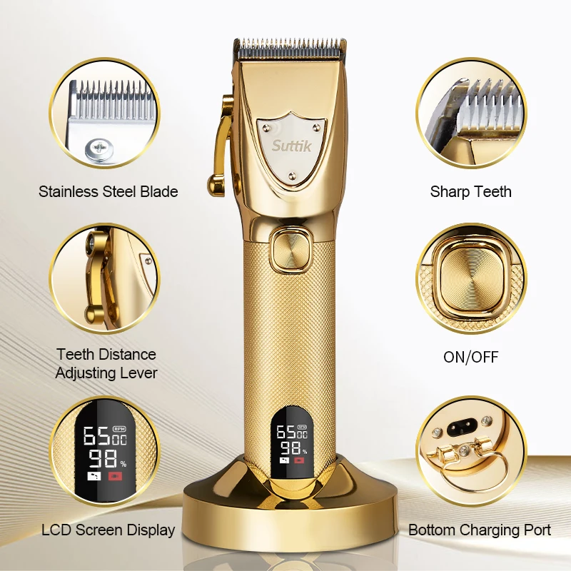 Resuxi Cordless Rechargeable Clipper Man Trimmers Hair Cutting Trimmer ...