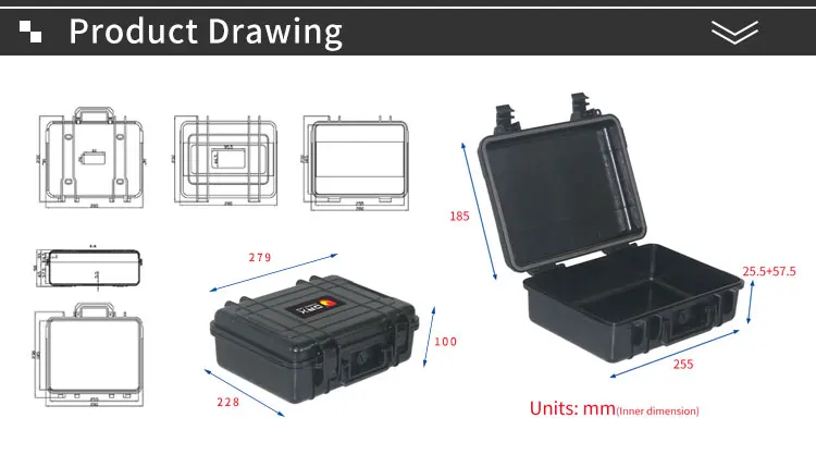 Everest Ip67 Hard Plastic Waterproof Military Case With Foam Insert ...