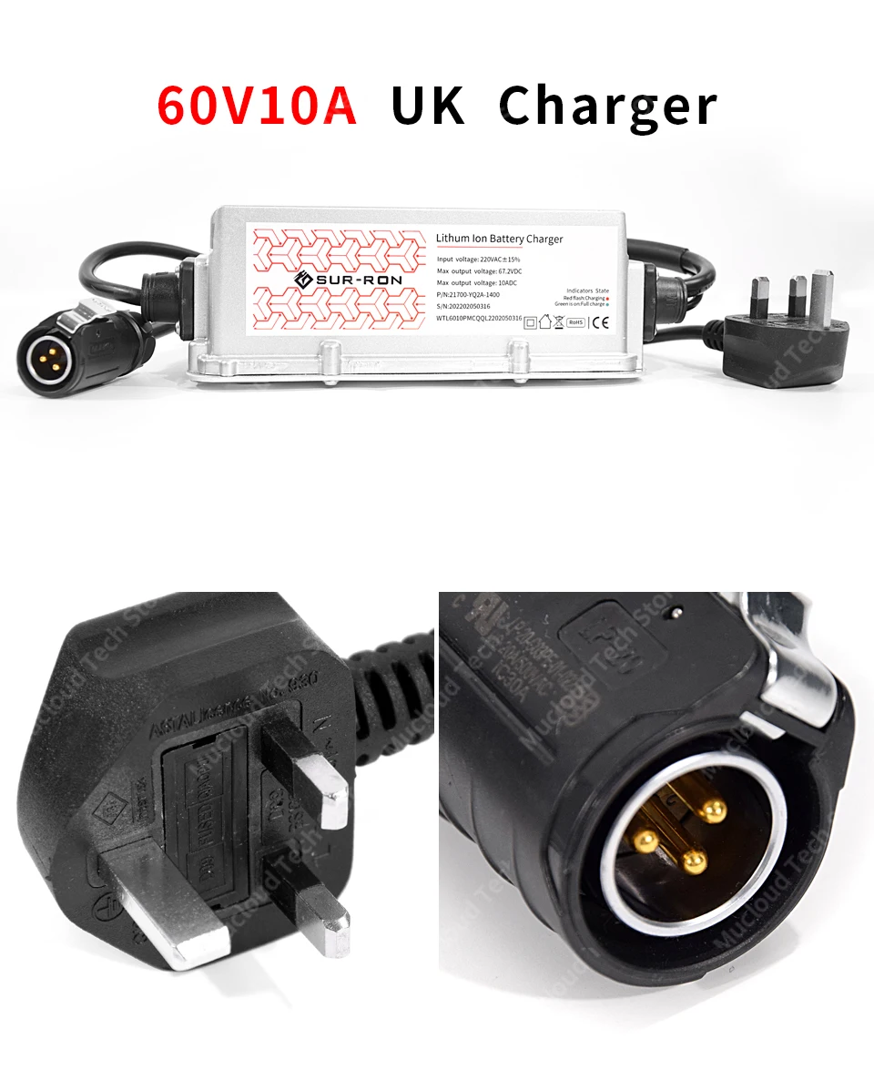 Surron 72v 60v10a Charger Light Bee X Charging Tools Motocross Sur Ron Original Motorcycles ...