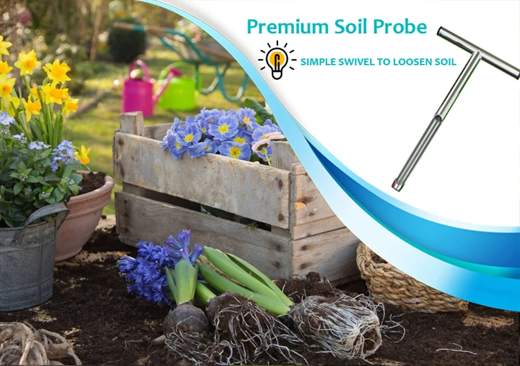 Heavy Duty Soil Sampler Probe 12 Inch Stainless Steel Plant Care T ...