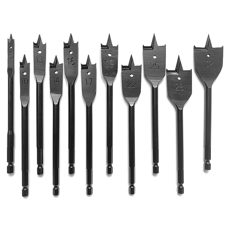 Fast Drilling Self Feed Spade Flat Screw Tip Wood Core Drill Bits For ...
