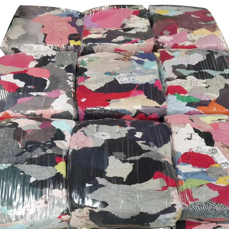 Good Wholesale Price Used Clothes for Wiping Dark Colored T-shirt 100% ...