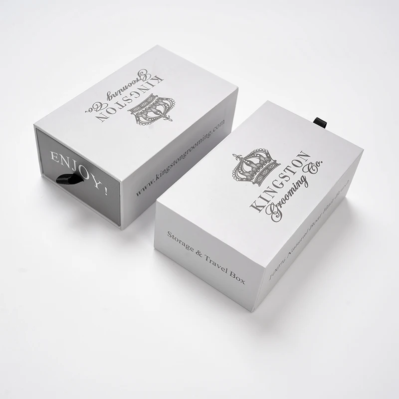 Custom Printing Hard Rigid Cardboard Luxury Sliding Box With Ribbon ...