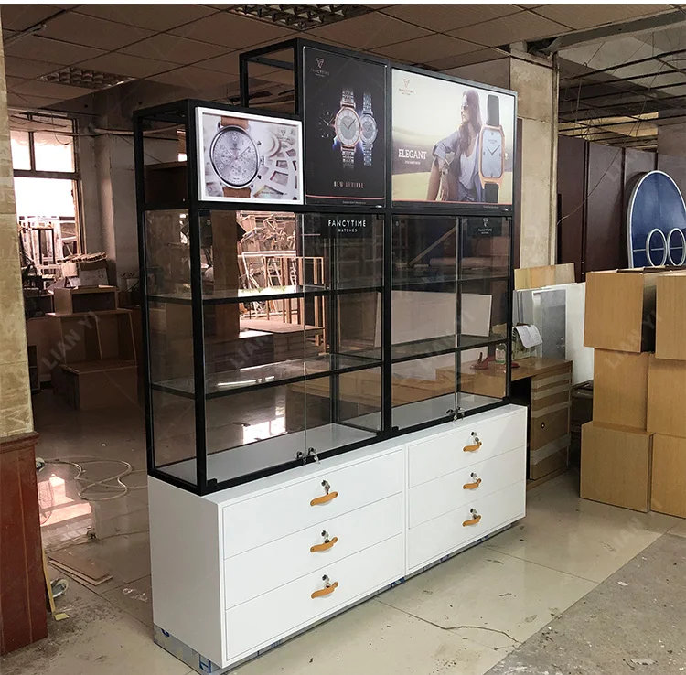 Luxury Watch Tower Display - Customizable Glass Shelving