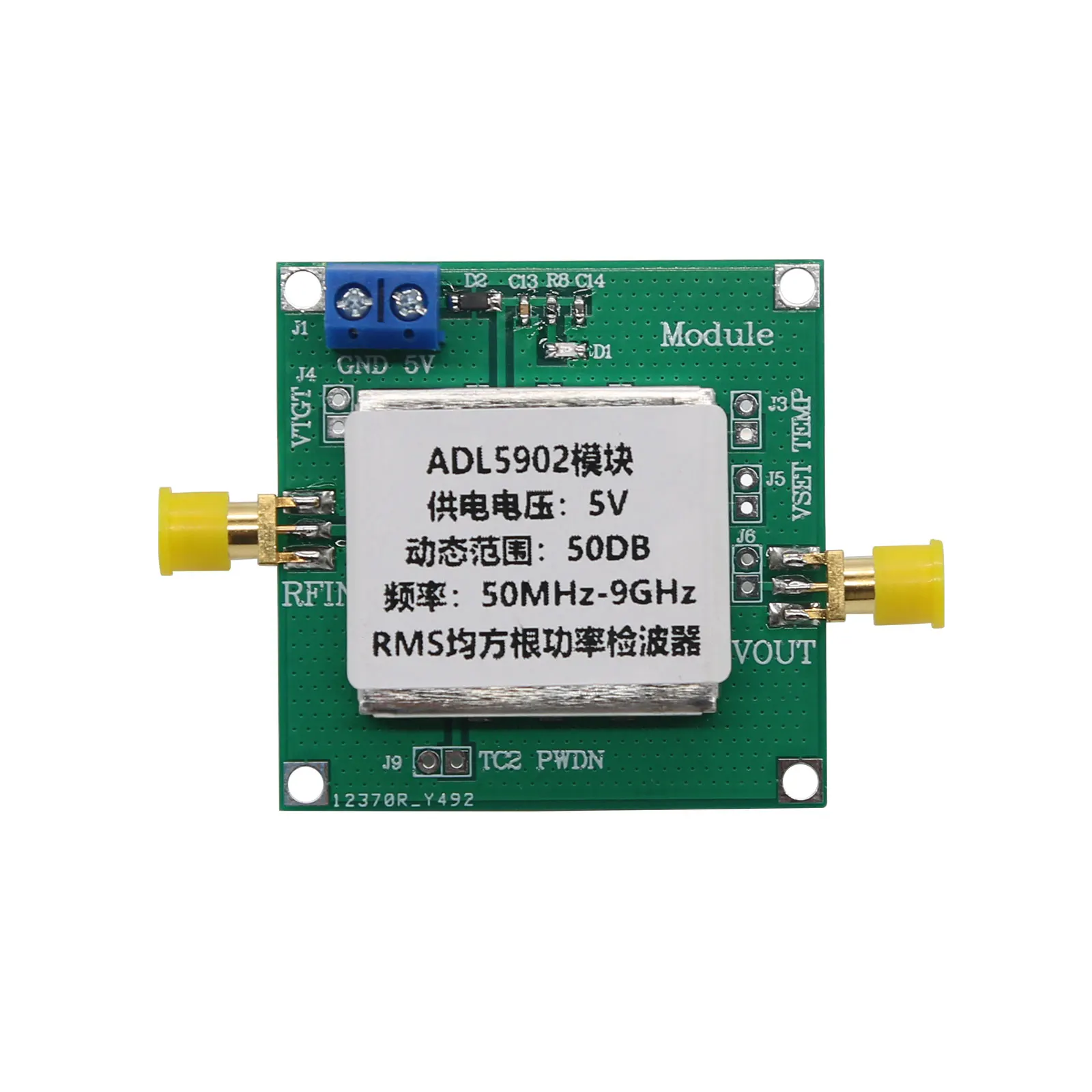 50mhz-9ghz RMS RF Power Detector Meter - ADL5902 Module