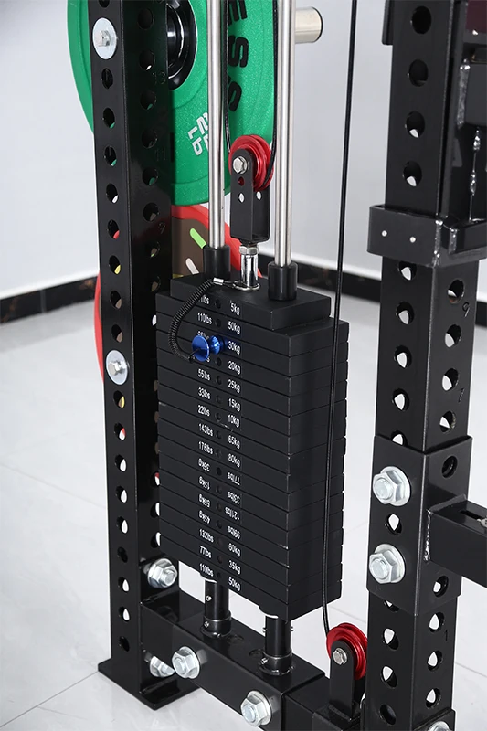 Multi Functional Smith Trainer With Cable Crossover &rack With Weight ...