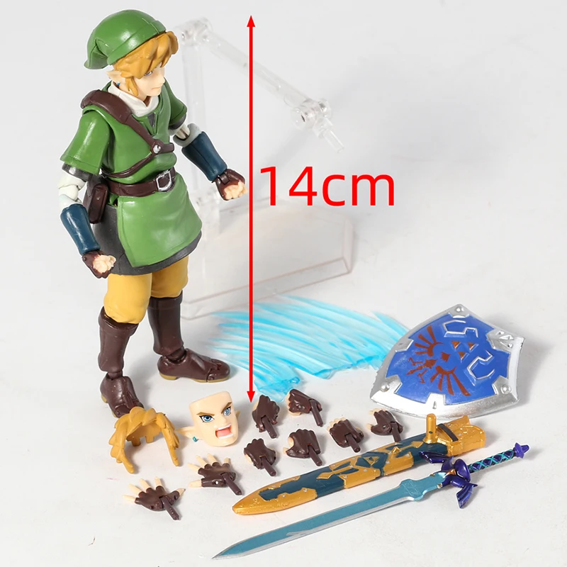 The Legend Of Zelda Skyward Sword 14cm Link Action Figure Figma 153 ...