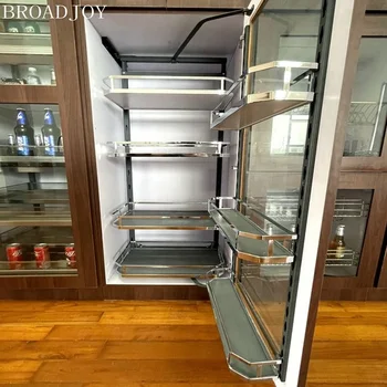 Kitchen Corner Soft Closing Sliding Pantry Freestanding Larder Units ...