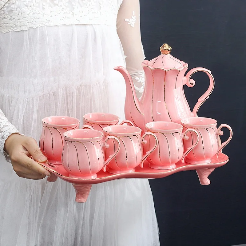 Antique Pink Tea Sets