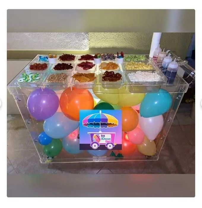 Mobile Food Cart - Snack Bar Cart with Custom Equipment