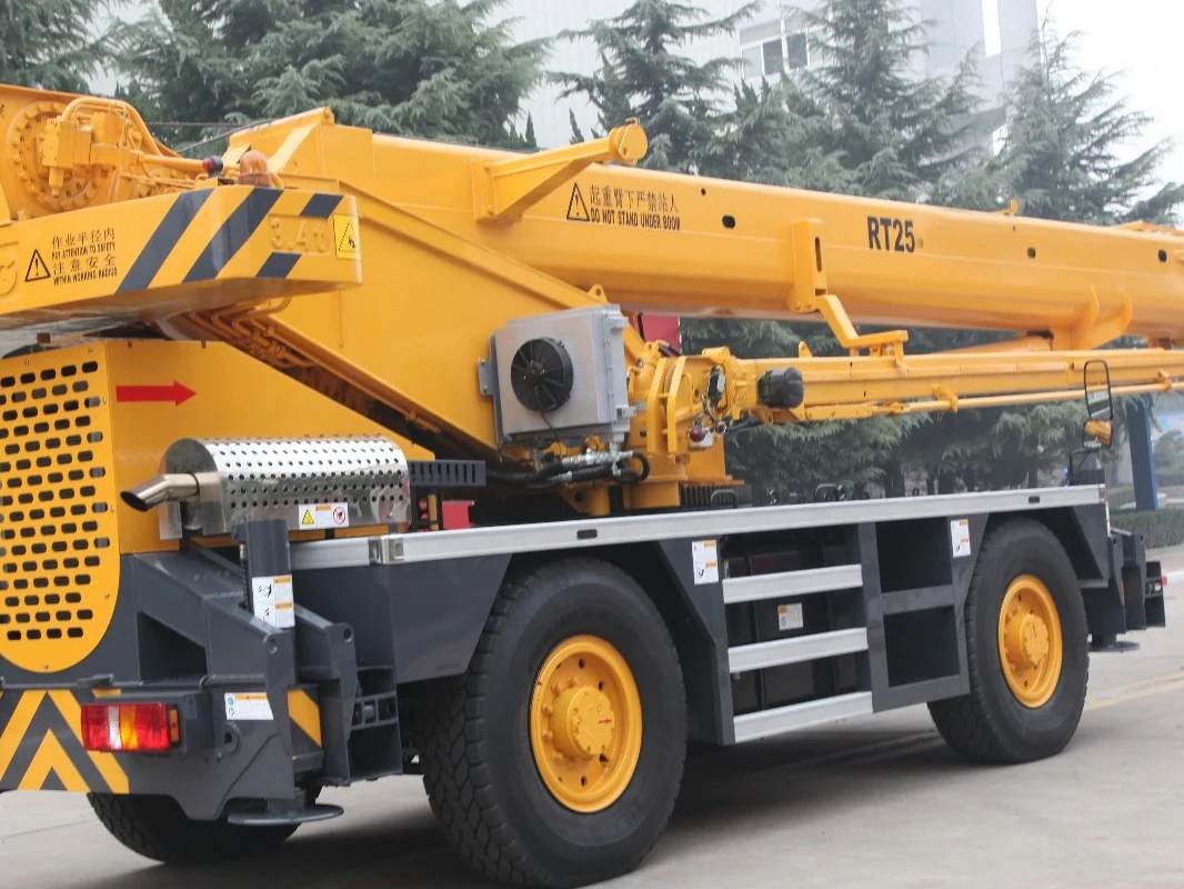 25 Ton Rough Terrain Crane Rt25 With Side-placed Auxiliary Boom Hot ...
