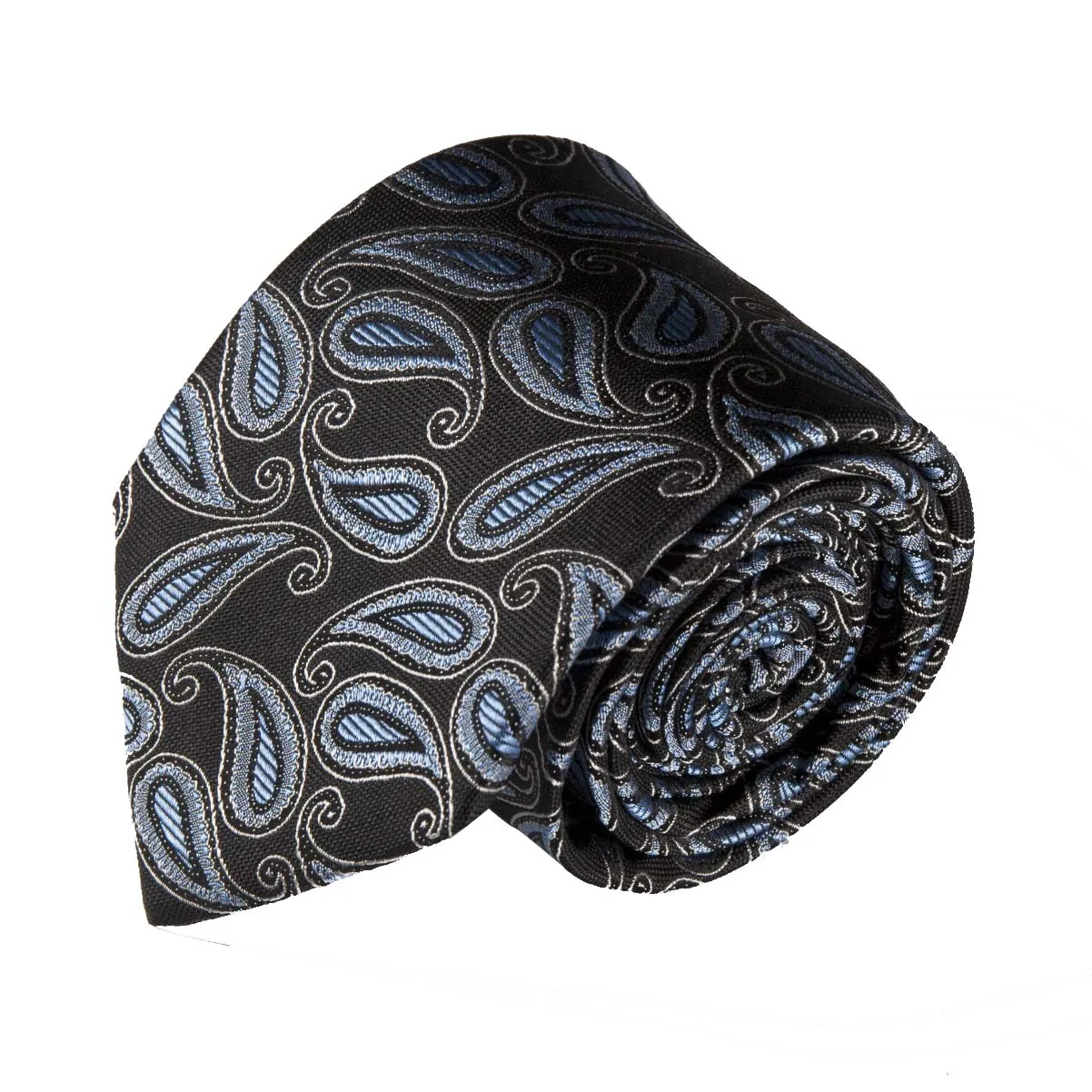 Multiple Colors Classic Paisley Pine Textured 100% Pure Silk Tie Woven ...