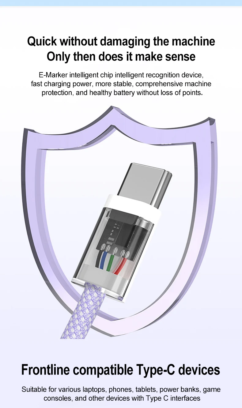 Topsky 6A Type-C USB Cable - Fast Charging for Mobiles