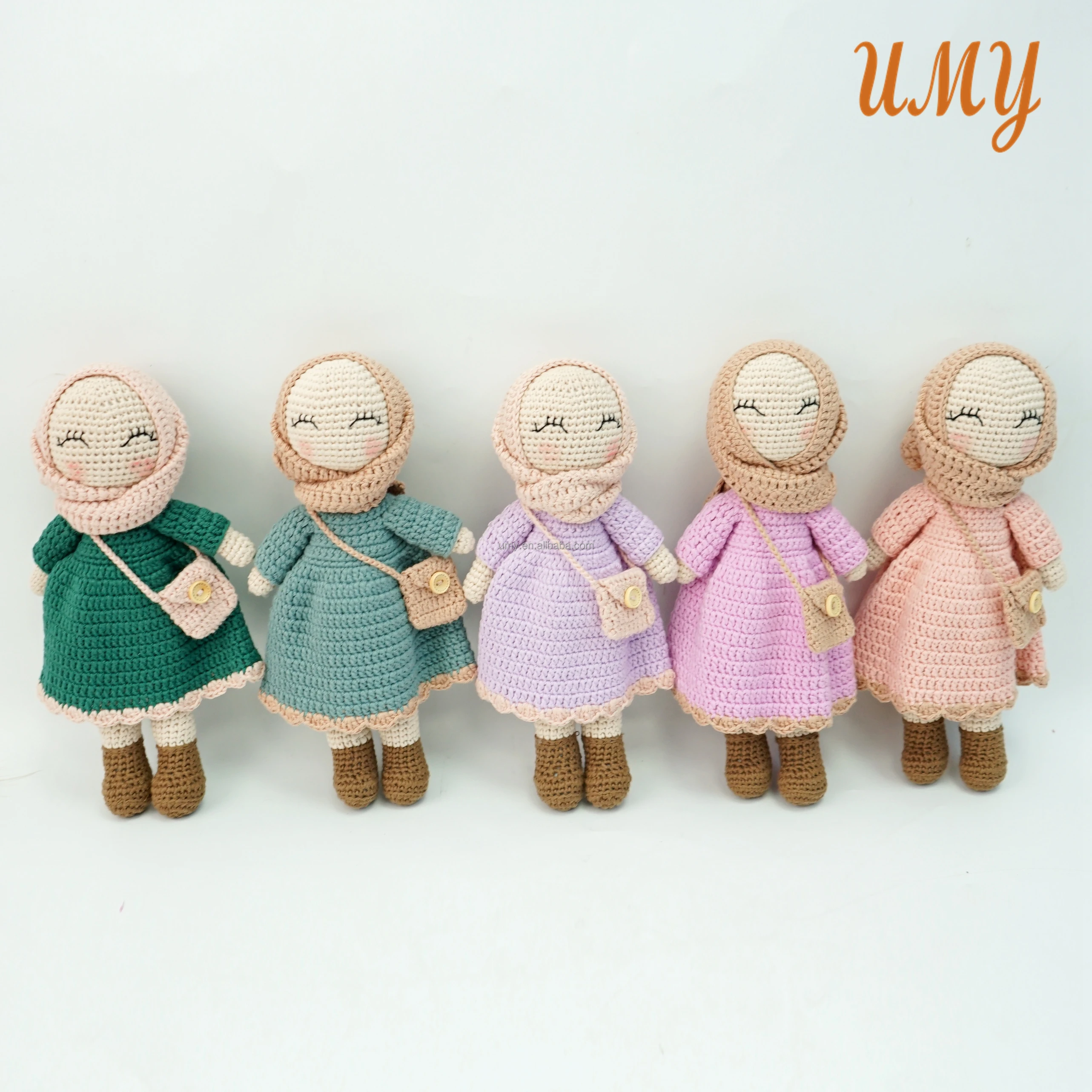 Baby Knitted Islamic Crochet Tricot Dolls Hijab Muslim