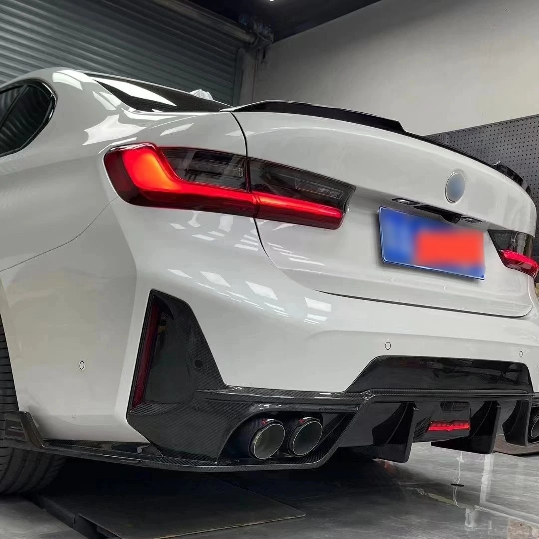 Carbon Fiber Rear Bumper Diffuser V Style for BMW F06 F12 F13 M6 2014 ...