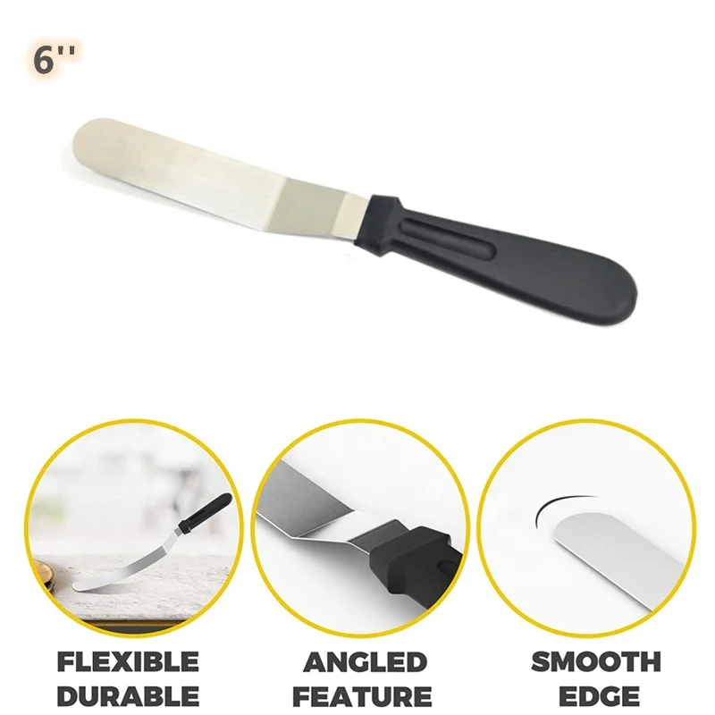 6 Inch Icing Spatula With Stainless Steel Blade And Pp Handle,More ...