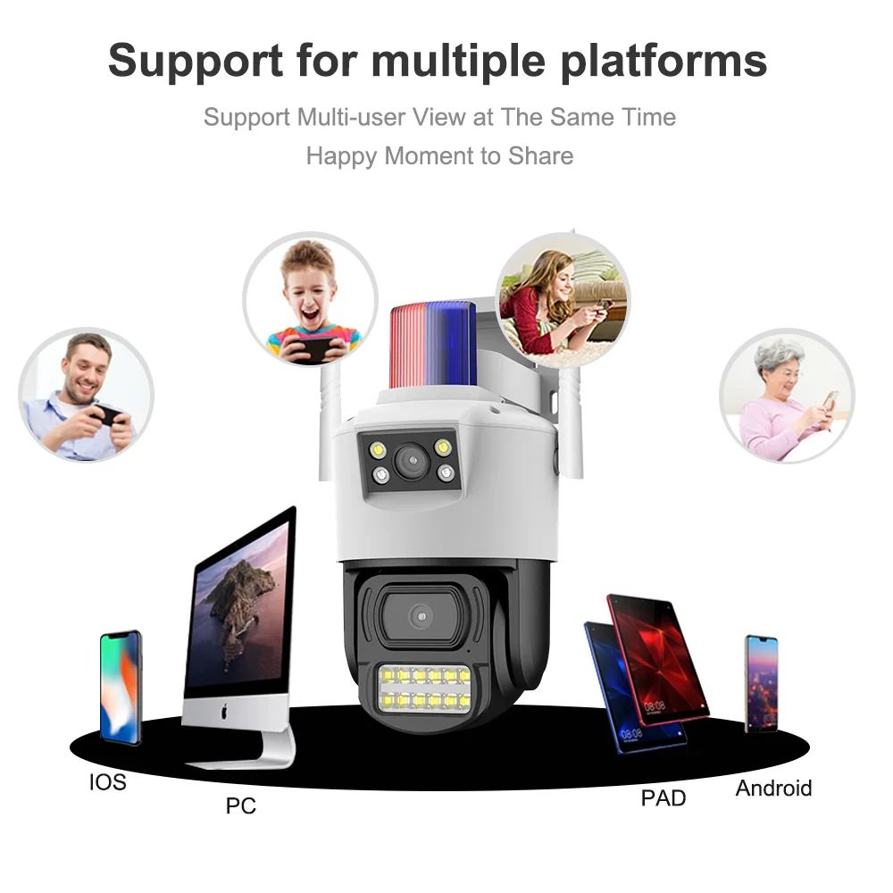 Outdoor Smart 360 Pan Tilt Zoom (ptz) Ip Cctv Security Camera 30 Meter ...