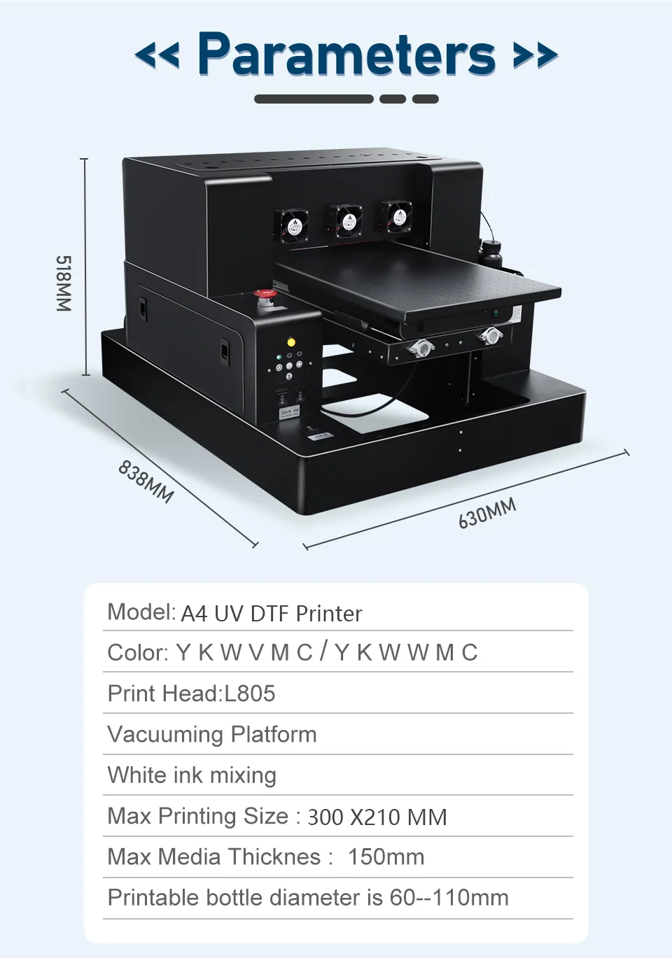 A4 Uv Printer With Varnish Uv Dtf For Printing Bottle Pen Phone Case A4 Uv Flatbed Printer - Buy ...