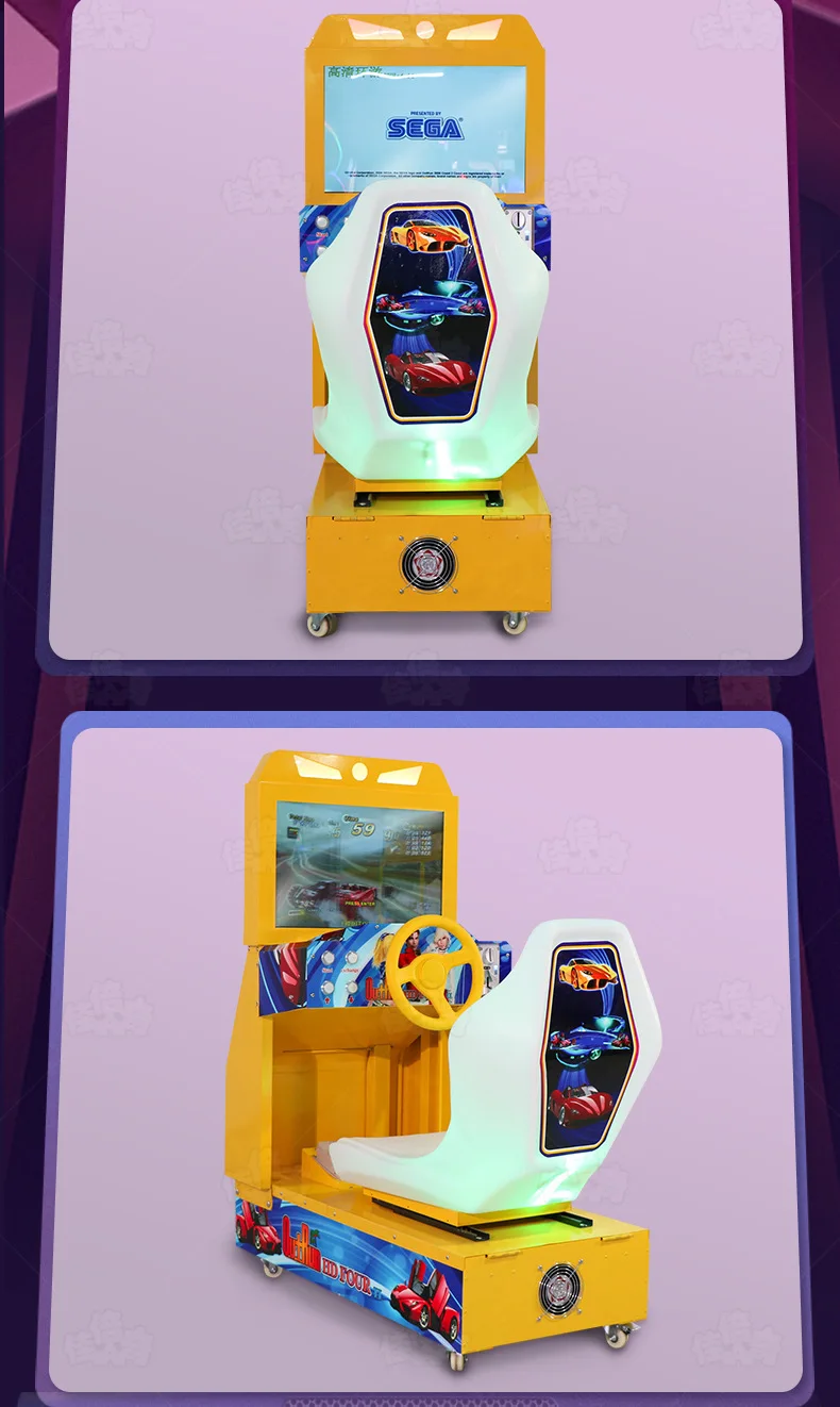 Kids Driving Race Car Arcade Machine - Racing Simulator