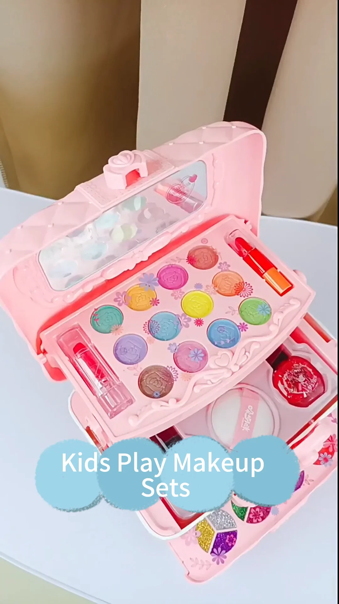 Hot Selling Children Cosmetic Makeup With Nail Polish Beauty Toy Makeup ...