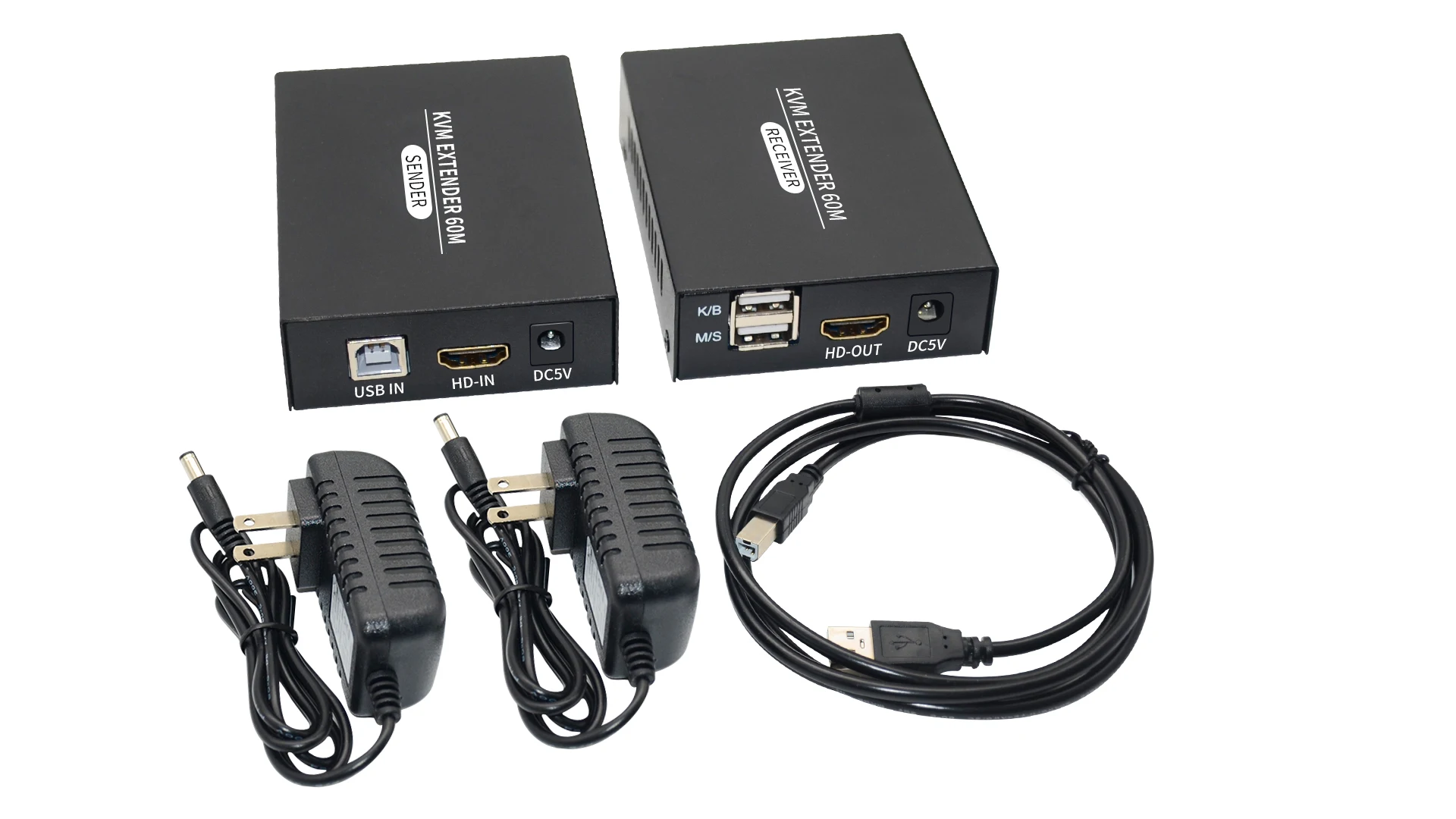 1080p KVM HDMI Extender 60 Meters - 3D Signal Transmission